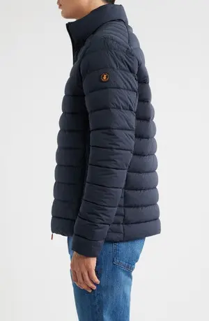 SAVE THE DUCK Ari Water Resistant Puffer Jacket - Blue Black