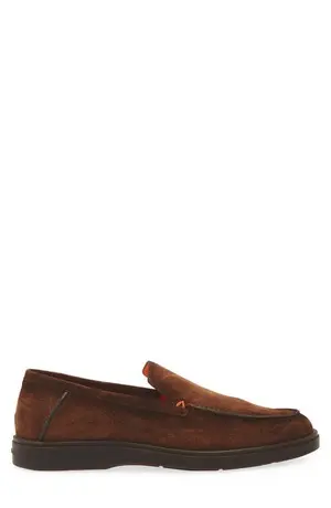Santoni Drain Slip-on Loafer - Brown