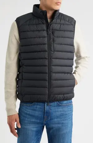SAVE THE DUCK Rhus Water Resistant Puffer Vest - Black