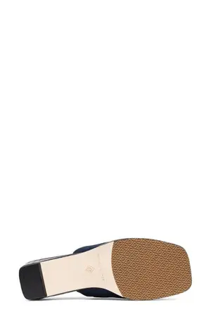 DONALD PLINER Leopard Spot Slide Sandal - Navy