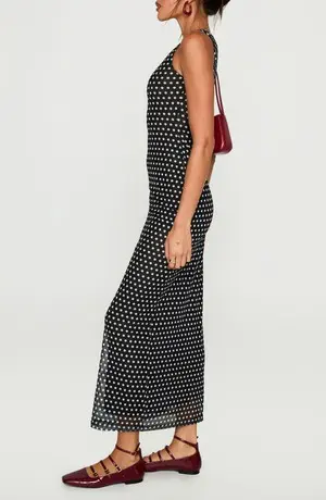 Princess Polly Polka Dot Mesh Maxi Dress
