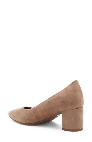 Aquatalia Kari Weatherproof Pointed Toe Pump - Champagne Suede