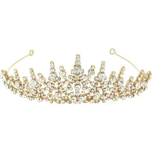 Brides & Hairpins Matea Crystal Crown - Gold