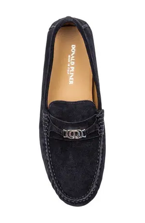 DONALD PLINER Bit Driving Loafer - Navy