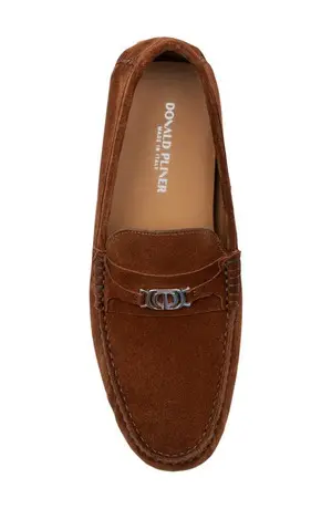 DONALD PLINER Bit Driving Loafer - Saddle
