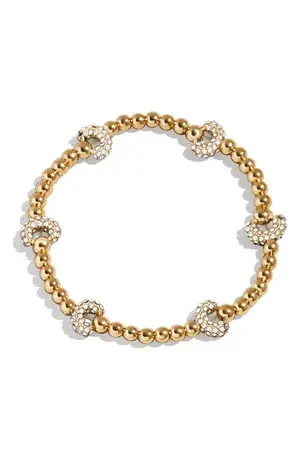 Baublebar Pavé Pisa Station Beaded Bracelet - Gold C