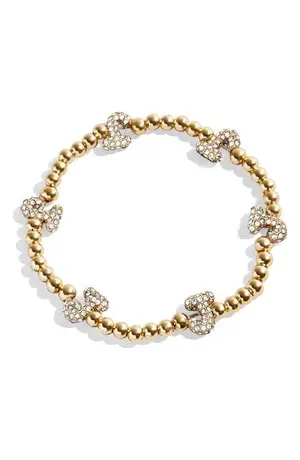 Baublebar Pavé Pisa Station Beaded Bracelet - Gold J