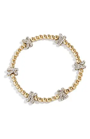 Baublebar Pavé Pisa Station Beaded Bracelet - Gold K