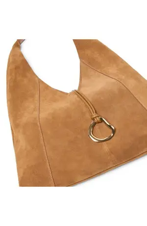 Dolce Vita Malin Suede Hobo Bag - Pecan