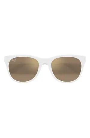 Maui Jim Koaniani Rectangular Sunglasses - White