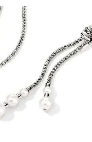 John Hardy Essentials Pearl Lariat Necklace