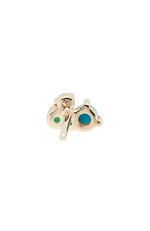 Zoe Chicco 14k Gold Mixed Stone & Diamond Stud Earrings