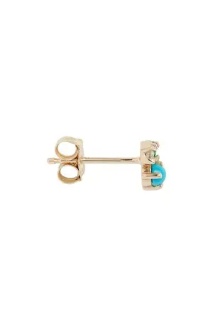 Zoe Chicco 14k Gold Mixed Stone & Diamond Stud Earrings