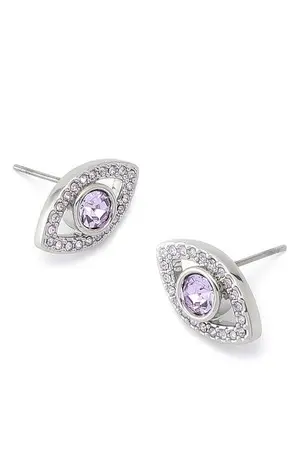 Kurt Geiger Pave Evil Eye Stud Earrings