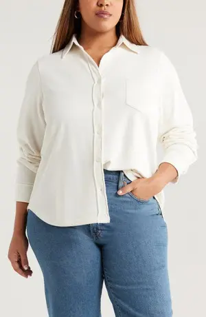 Caslon Spread Collar Shirts For Women