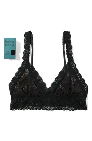 Hanky Panky Boxed Lace Bralette - Black