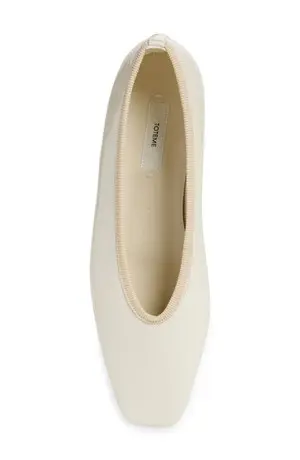 TOTEME Croc Embossed Ballet Flats