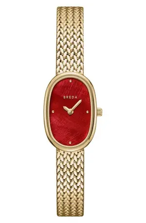 BREDA Mesh Strap Watch - Red