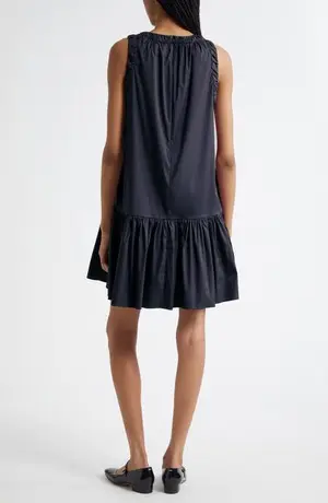 Max Mara Flounce Hem Sleeveless Dress