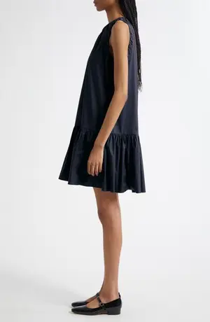 Max Mara Flounce Hem Sleeveless Dress