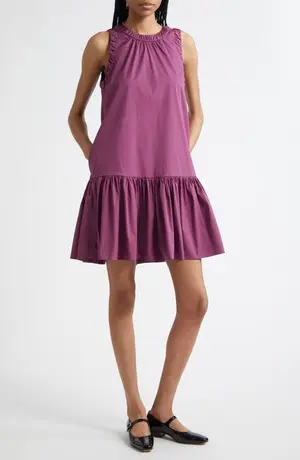 Max Mara Flounce Hem Sleeveless Dress
