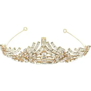 Brides & Hairpins Crystal Tiara - Gold