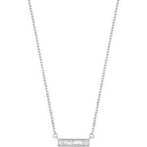 Bony Levy Gatsby Diamond Bar Pendant Necklace - 18k White Gold