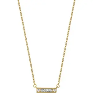 Bony Levy Gatsby Diamond Bar Pendant Necklace - 18k Yellow Gold