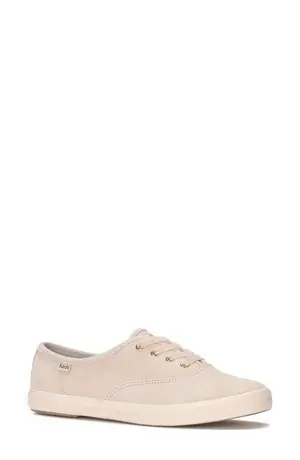 KEDS® Champion Luxe Suede Low Top Sneakers - Fall Blush