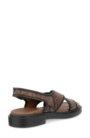Ecco Slingback Sandal - Mink/black/coffee/black
