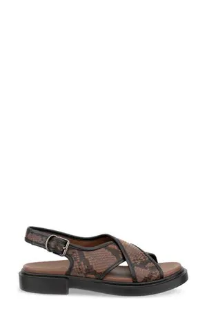 Ecco Slingback Sandal - Mink/black/coffee/black