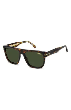 Carrera Eyewear 57mm Rectangular Sunglasses