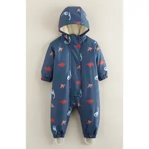TUCKER + TATE Printed Snow Bunting - Navy Denim Dino Toss