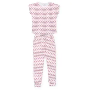 LILA AND HAYES Melanie Pajama Jogger Set - Pickleball Pink