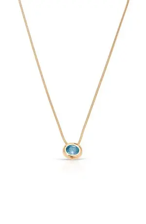 Ettika Cubic Zirconia Pendant Necklace - Blue
