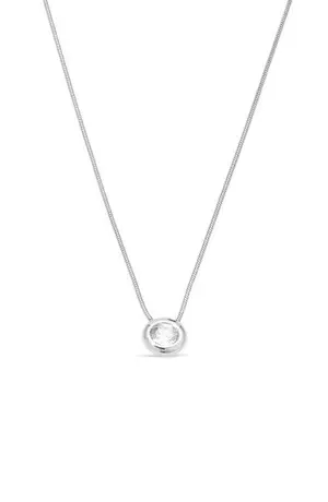 Ettika Cubic Zirconia Pendant Necklace - Silver
