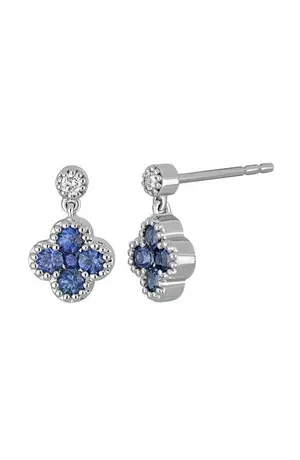 Bony Levy El Mar Drop Earrings 18k White Gold /sapphire
