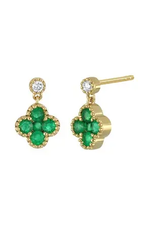 Bony Levy El Mar Drop Earrings - 18k Yellow Gold Emerald