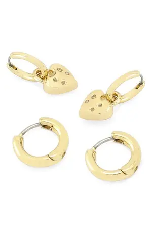 ALLSAINTS Huggie Hoop Earrings Set - Gold