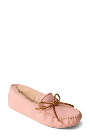 Minnetonka Suede Soft Sole Slipper - Blush