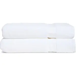 Nordstrom Organic Hydrocotton Set Of 2 Bath Sheets - White