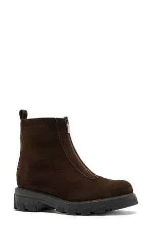 La Canadienne City Dry™ Waterproof Bootie - Brunette Suede