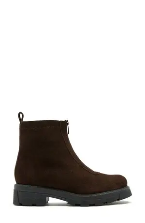 La Canadienne City Dry™ Waterproof Bootie - Brunette Suede
