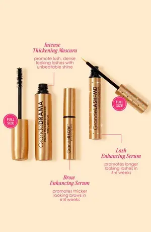 GRANDE COSMETICS Lash & Brow Vibes Set $131 Value