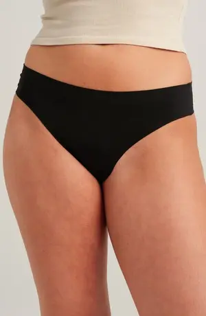 SAALT Seamless Thong - Black