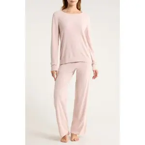 Barefoot Dreams Cozychic® Ultra Lite® Boat Neck Pajamas - Barely Pink
