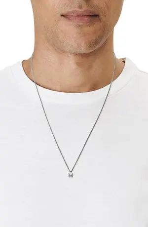 ALLSAINTS Pyramid Stud Pendant Necklace