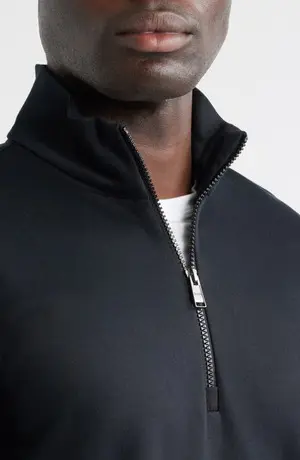 BOSS Quarter Zip Pullover - Black