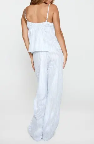 Princess Polly Striped Seersucker Tank And Pants Set