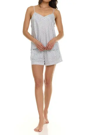 Flora Nikrooz Pippa Stripe Satin Short Pajamas - Ivory
